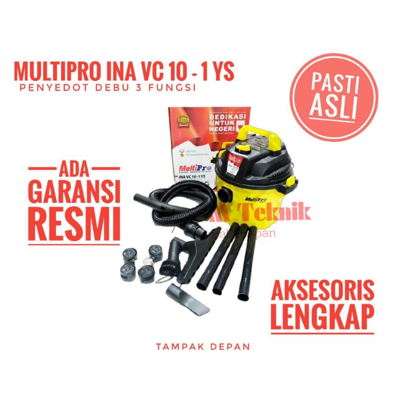 Jual Vacuum cleaner 3 fungsi Multipro INA VC 10 - 1 YS vacum vakum ...
