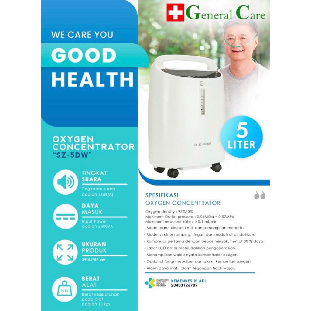 Jual Oxygen Concentrator SZ-5DW 5 Liter | Shopee Indonesia