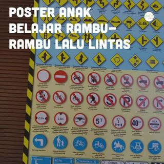 Jual Poster Anak Belajar Rambu-Rambu Lalu Lintas | Shopee Indonesia