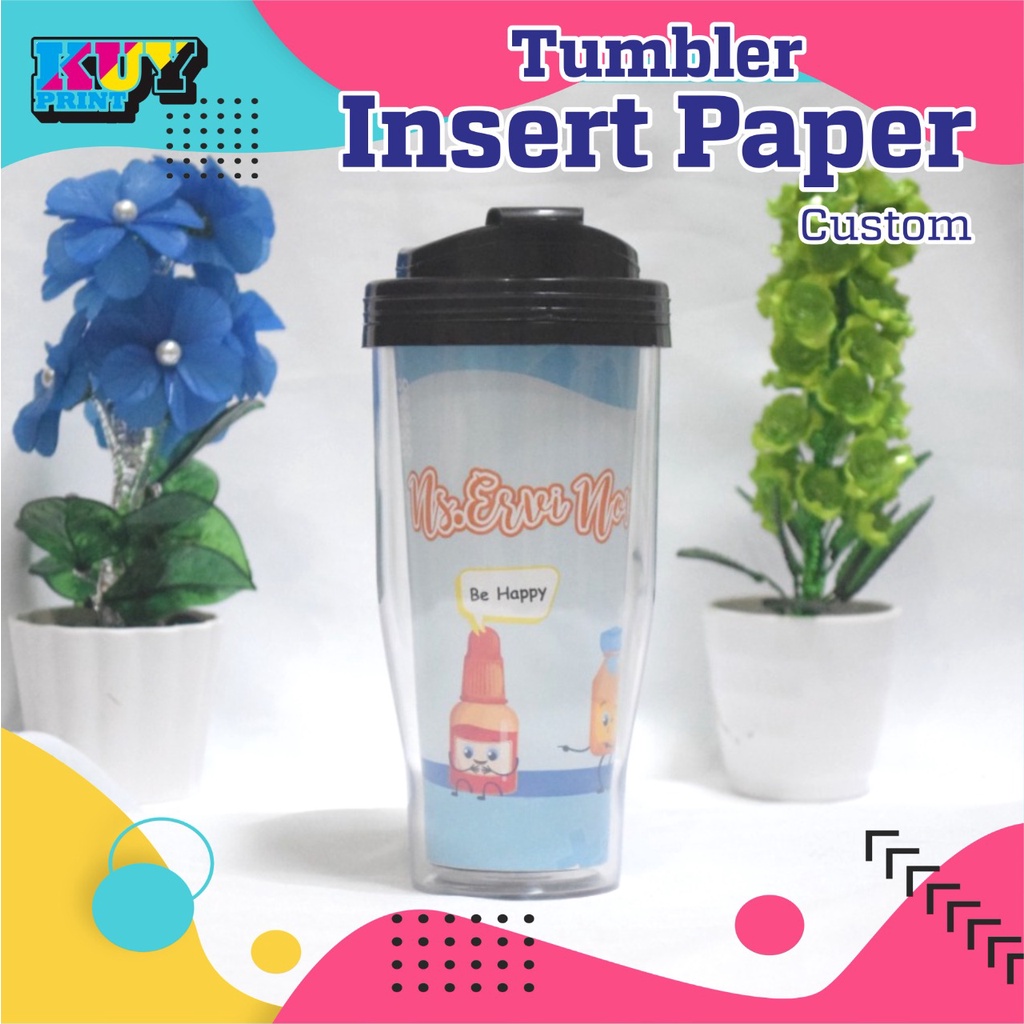 Jual Tumbler Insert Paper Custom 450ml | Shopee Indonesia