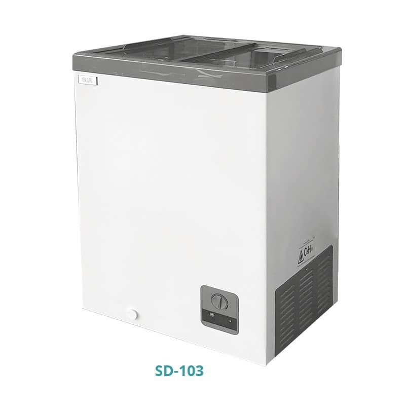 Jual GETRA FREEZER GEA SD-103 SLIDING FLAT GLASS ICE CREAM KULKAS ...
