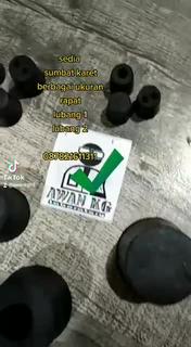 Jual Sumbat karet KG 0 diameter 12-16mm tinggi 19mm Rapat / Lubang 1 ...