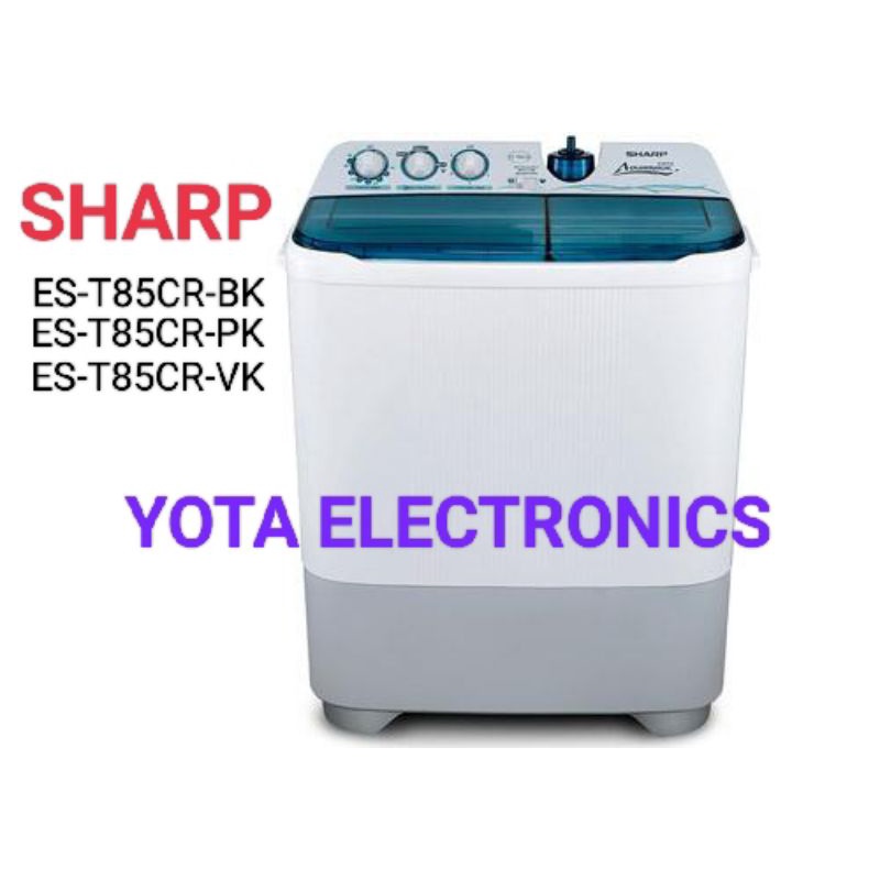 Jual Mesin cuci Sharp ES-T85CR-BK | Shopee Indonesia