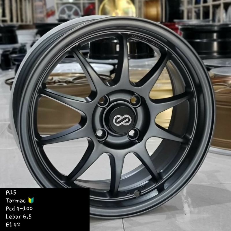 Jual velg racing enkei tarmac ring 15 velg mobil enkei r15 untuk brio mirage civic great city ...