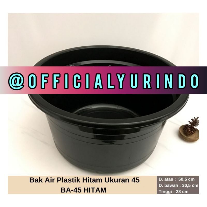 Jual bak ember 45 liter hitam | Shopee Indonesia