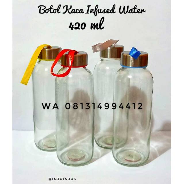 Jual Botol kaca Infused Water 420 ml | Shopee Indonesia