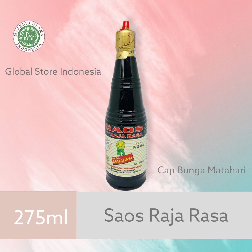 Jual SAOS RAJA RASA CAP BUNGA MATAHARI (UKURAN 300ML) | Shopee Indonesia