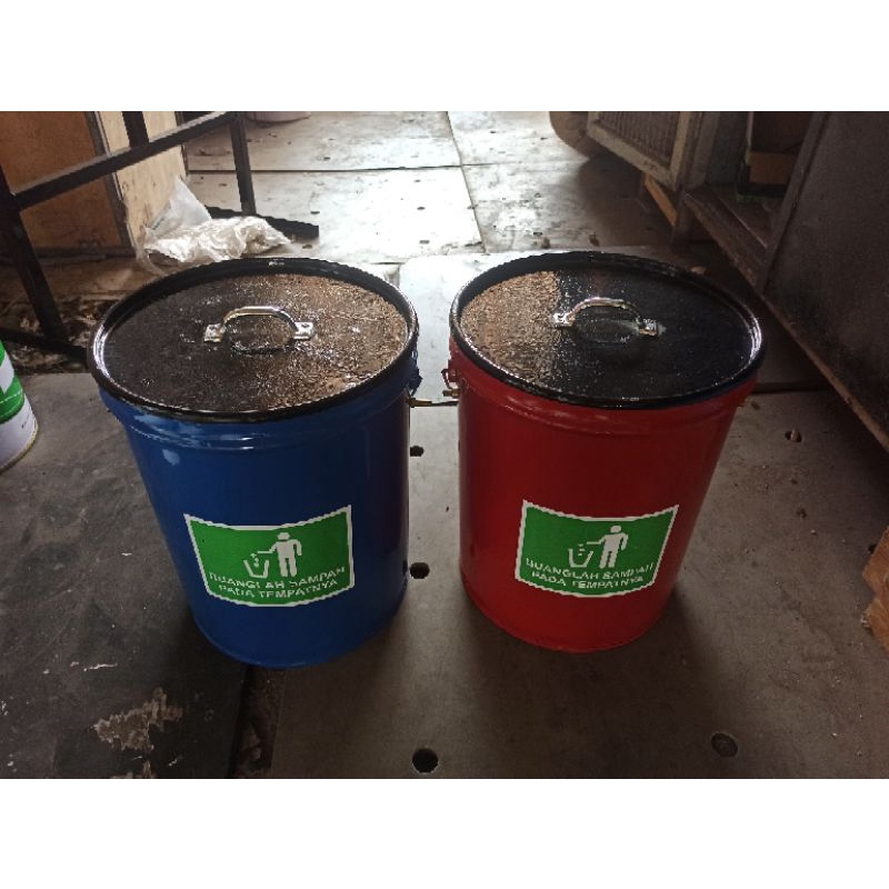 Jual tempat sampah / tempat sampah kaleng | Shopee Indonesia
