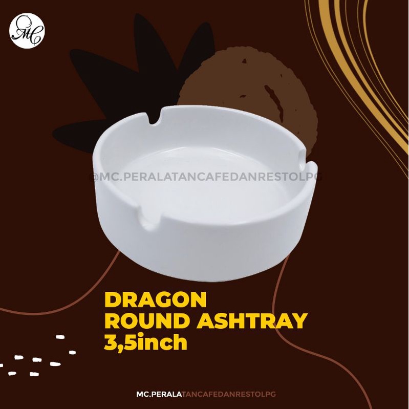 Jual Dragon round ashtray 3,5inch/ asbak rokok | Shopee Indonesia