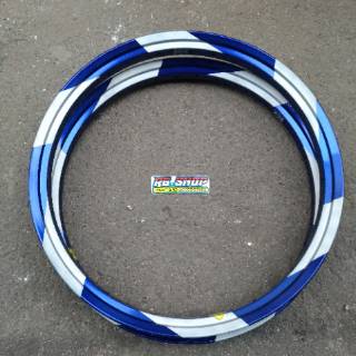 Jual velg pelek akront morad blade 2tone 2 tone two tone blue silver ...