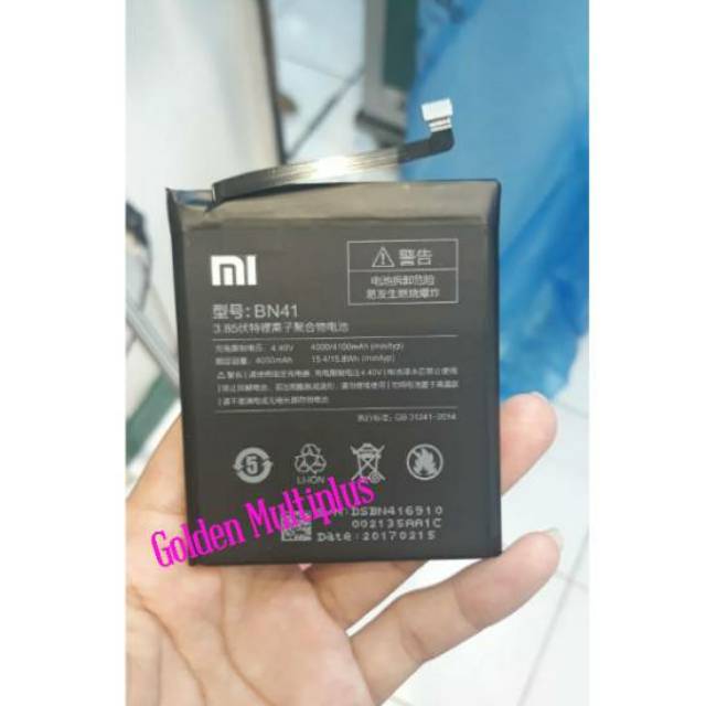Jual Batre Xiaomi Redmi Note4 BN41 Baterai Batterai Battery Batt Bat ...