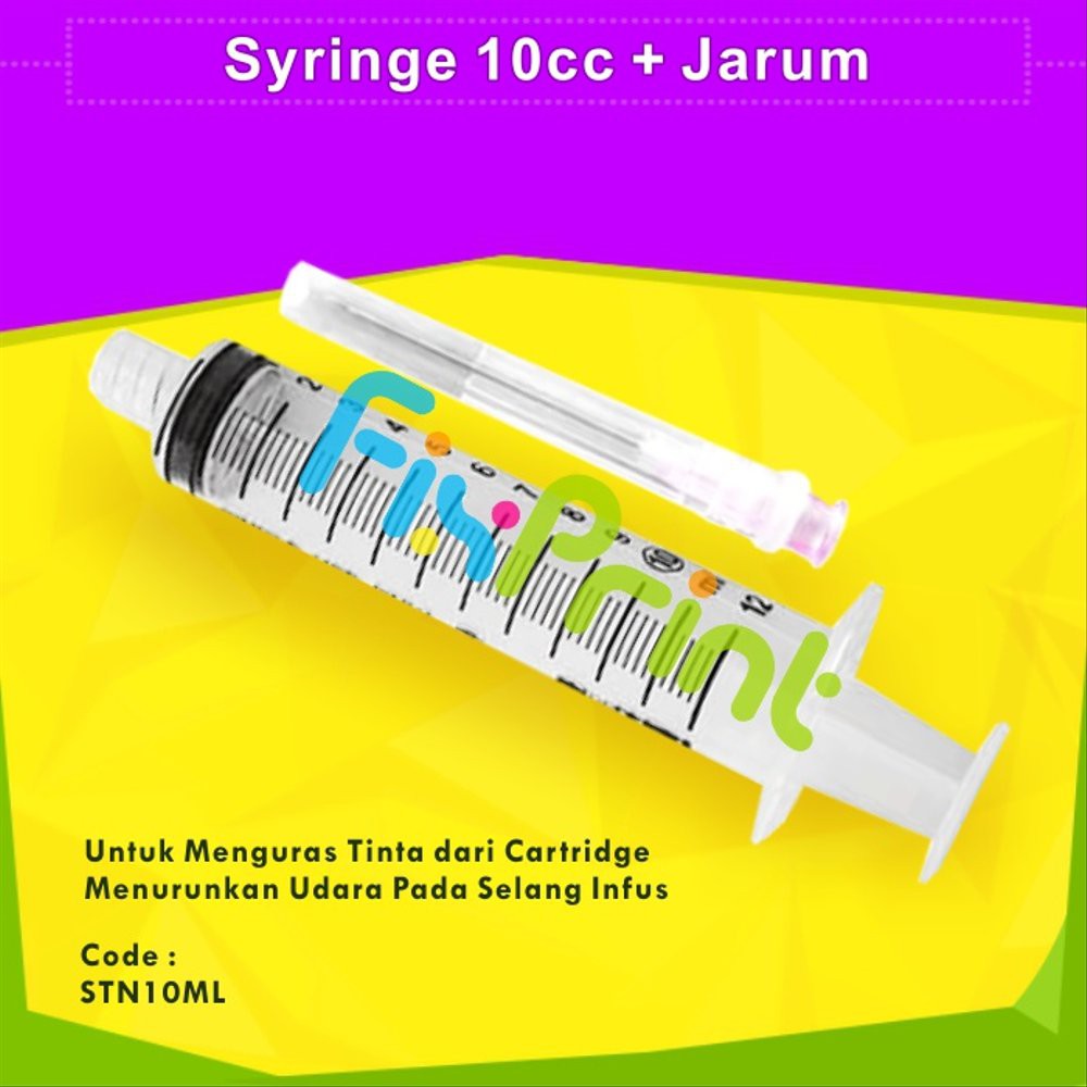 Jual Spuit 10cc Syringe Ukuran 10cc Suntikan Cartridge Tinta Printer ...