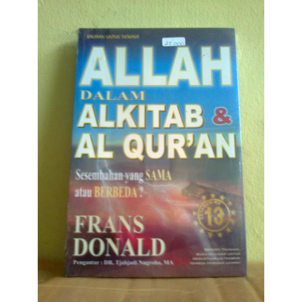 Jual Buku Allah dalam Al Kitab dan Al Qur an Indonesia|Shopee Indonesia