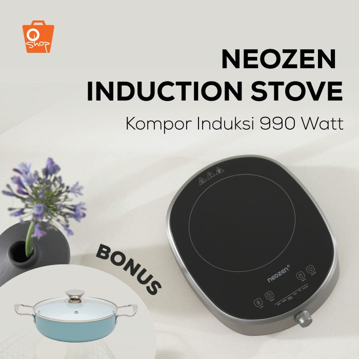 Jual Kompor Induksi Neozen Induction Stove 990 Watt bentuk oval yang ...