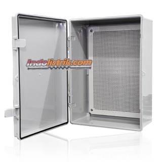 Jual Box Panel Plastik ABS 290x390 x 160 mm Abu LENGKAP Base Plate ...