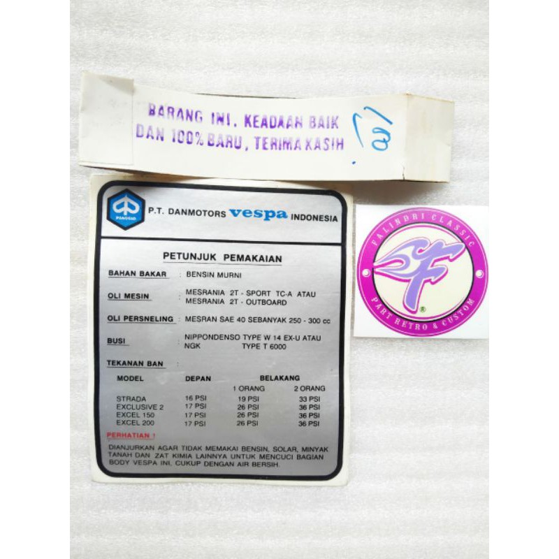 Jual sticker spesifikasi sticker detail sticker running in vespa strada ... Jual sticker spesifikasi sticker detail sticker running in vespa strada ...