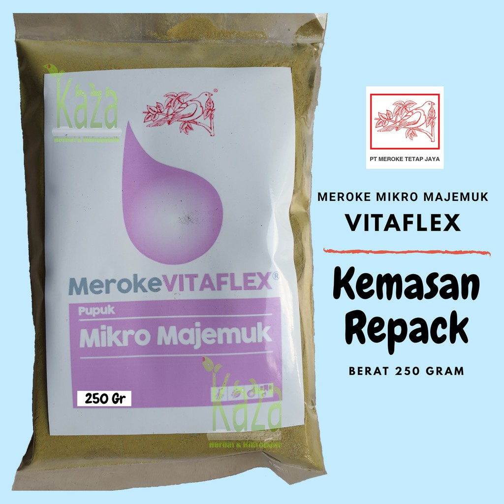 Jual Pupuk Meroke Vitaflex Repack 250 gram Mikro Majemuk | Shopee Indonesia