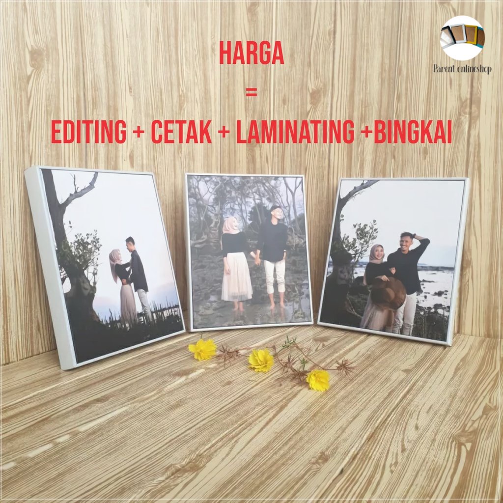 Jual Cetak Laminasi Foto Blok Modern Photo Block Custom Hiasan Dinding ...