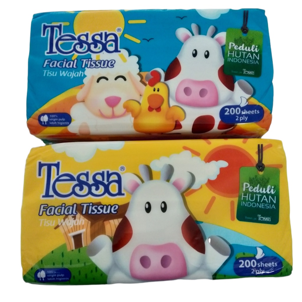 Jual FACIAL TISSUE TESSA / TISU WAJAH 200 SHEETS 2 PLY | Shopee Indonesia