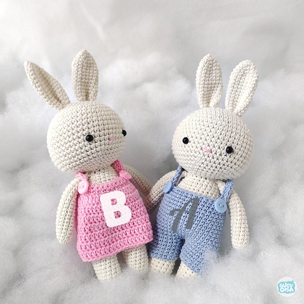 Jual GUGUGAGA - Boneka Crochet Doll - Boneka Rajut Kelinci | Custom ...