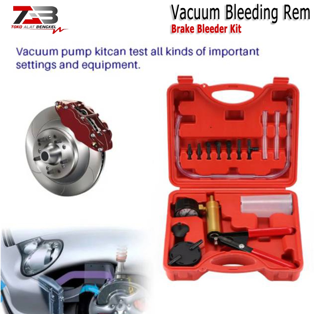 Jual Vacuum Bleeding Rem ABS Mobil Brake Bleeder Kit-TAB Pompa Sedot ...