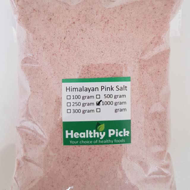Jual Himalayan Pink Salt 1000gr Garam Himalaya 1kg | Shopee Indonesia