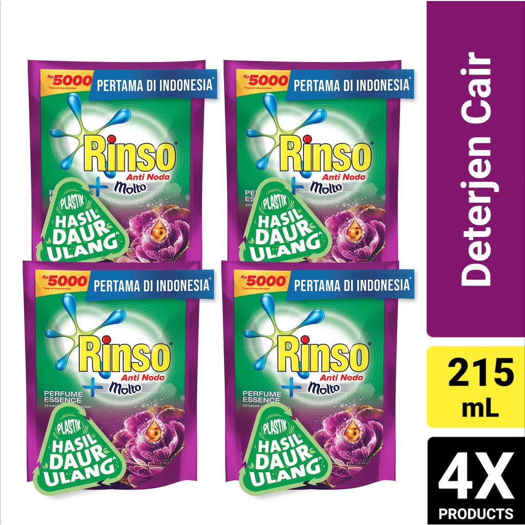 Jual Rinso Molto Detergen Cair Kemasan Daur Ulang Perfume Essence ...