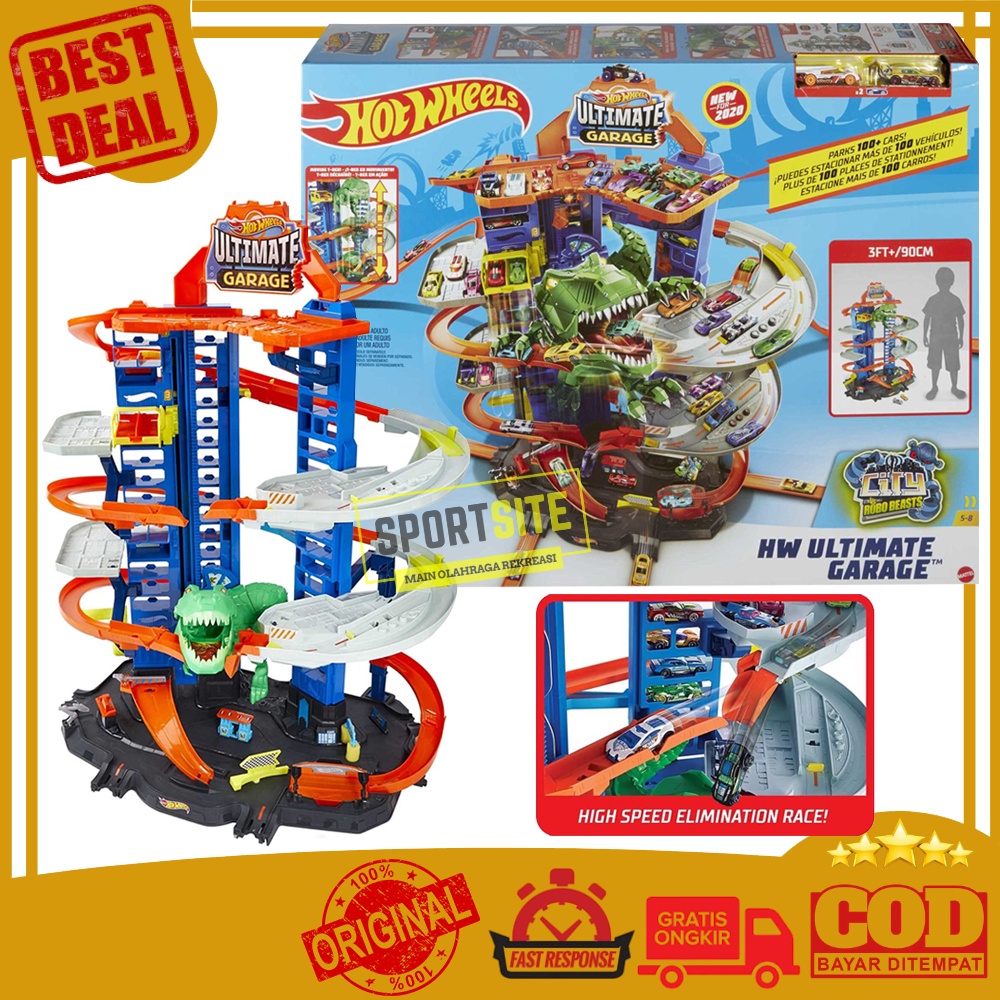 Jual Hot Wheels Ultimate Garage Robo Trex City Robo Beasts Diecast ...