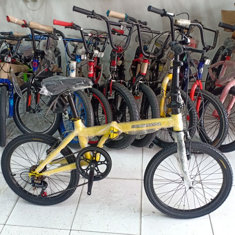 Jual Sepeda Lipat Senator 20 inch 7 speed Indonesia|Shopee Indonesia