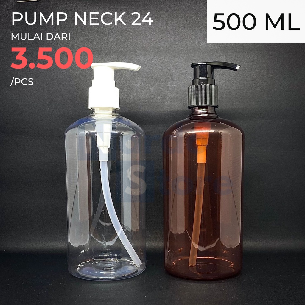 Jual Botol Pump 500ml Neck 24 Bahan Tebal PET Sabun Cuci Tangan, Hand Sanitizer 500 ml | Shopee ...
