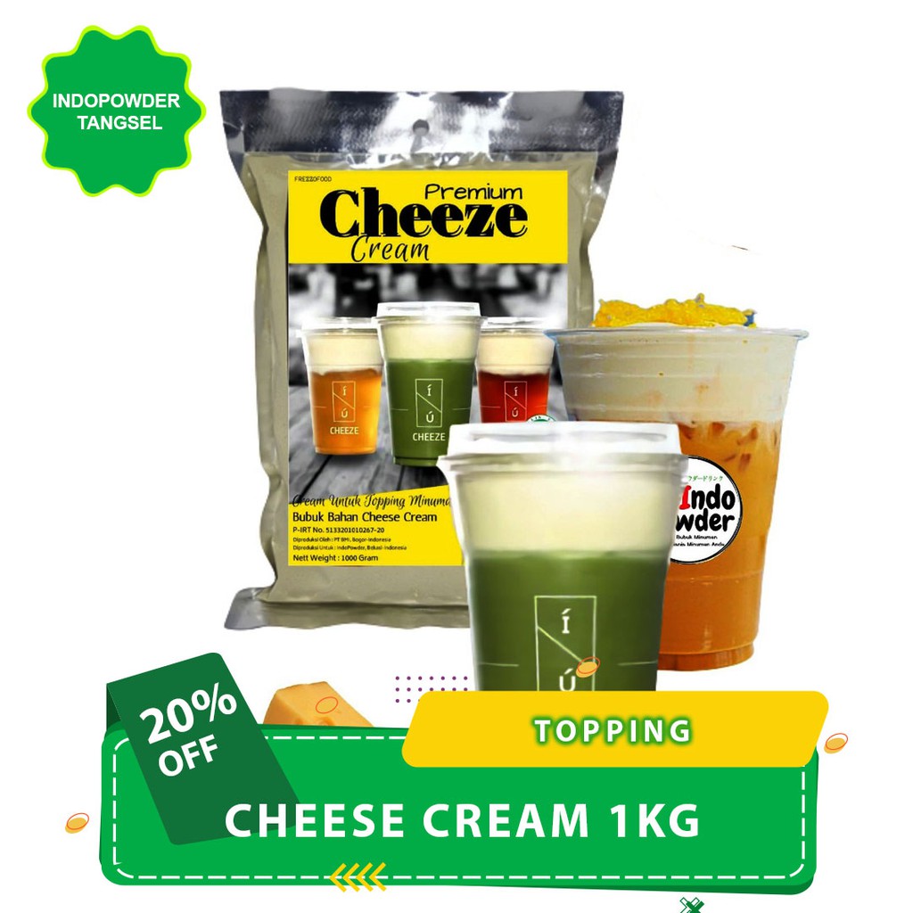 Jual Topping Minuman Cheese Cream 1Kg Indonesia|Shopee Indonesia