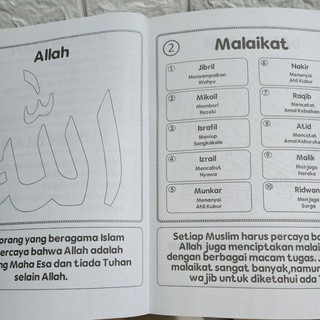 Jual Buku Mewarnai Rukun Iman Dan Rukun Islam/aktivitas Paud dan Tk ...