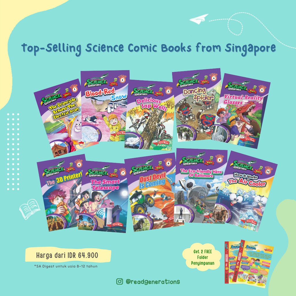 Jual Buku Science Adventures Digest (8 - 12 tahun) - 1 Set (Buku 1 - 10 ...