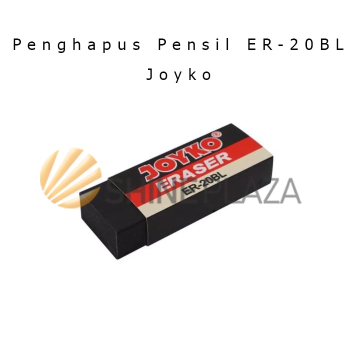 Jual Penghapus Pensil Hitam Besar Joyko ER-20BL - Pencil Eraser Joyko | Shopee Indonesia