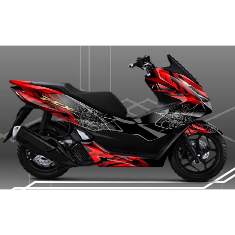 Jual stiker decal full body honda pcx 160 abs sticker variasi decal pcx ...