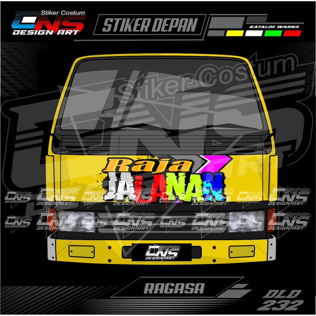 Jual Stiker Kabin Depan TRUK RAGASA RAJA JALANAN Custom Bisa Request ...