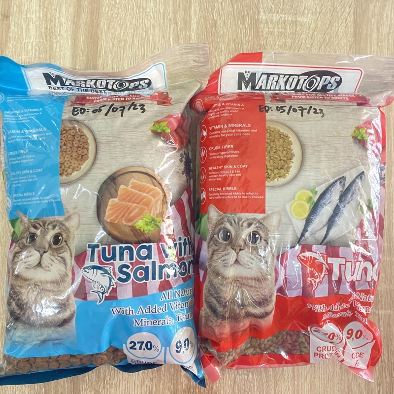 Jual beau - MARKOTOPS Cat Food 1KG TUNA & TUNA with SALMON / Makanan ...