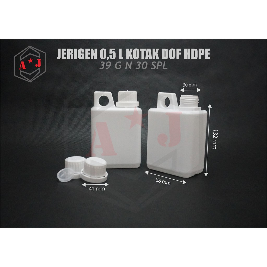 Jual Jerigen 500 ml Kotak Natural/BAP Indonesia|Shopee Indonesia