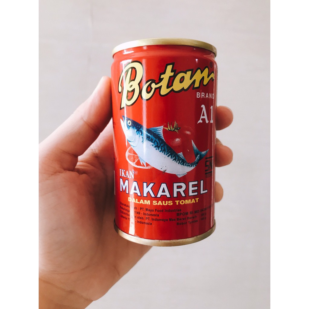 Jual Botan Kecil / Botan Mackarel 155g / ikan Kaleng Botan 155 gram ...
