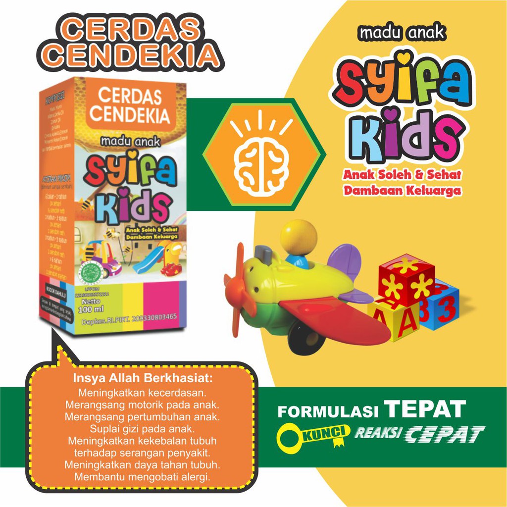Jual Madu Herbal Anak Syifa Kids Cerdas Cendekia Nutrisi Otak - HIU ...