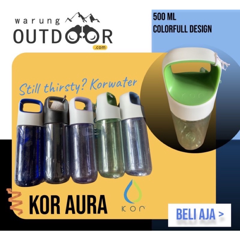 Jual Botol Minum Outdoor KOR AURA 500ml | Shopee Indonesia