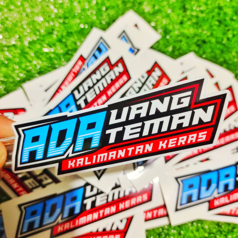 Jual stiker kata2 sticker ada uang ada teman | Shopee Indonesia