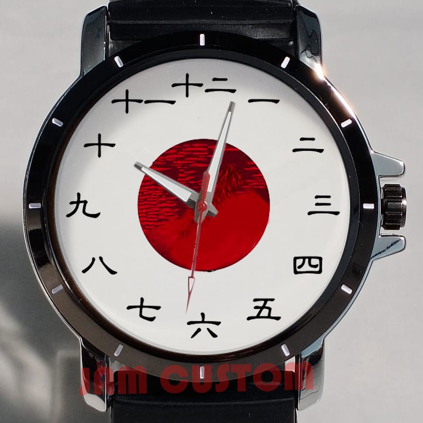 Jual Jam Tangan Pria Jepang Huruf Bendera Jepang Custom Indonesia ...