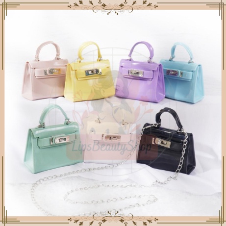 Jual TAS JELLY GLOSSY MINI HERMEY | TAS JELLY GLOSSY MENGKILAP IMPORT ...