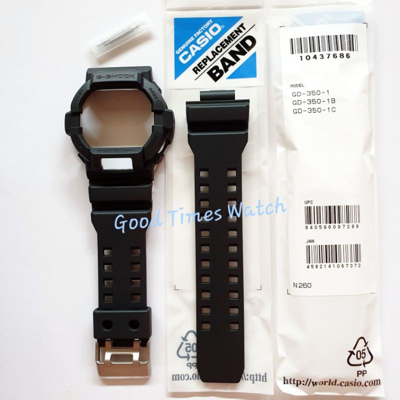 Jual PAKET STRAP BEZEL G-SHOCK GD-350-1B GD 350 CASIO ORIGINAL | Shopee Indonesia