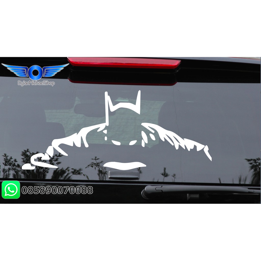 Stiker Mobil Batman Outline Line art Big Kaca Car Decal Sticker Vinyl ...