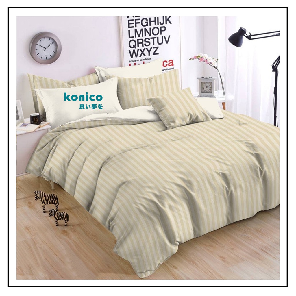 KONICO kain Katun sprei Meteran Motif MINIMALIS KOTAK DAN LINE DOLBY Tabur Star Esra Catra ELBHE ...