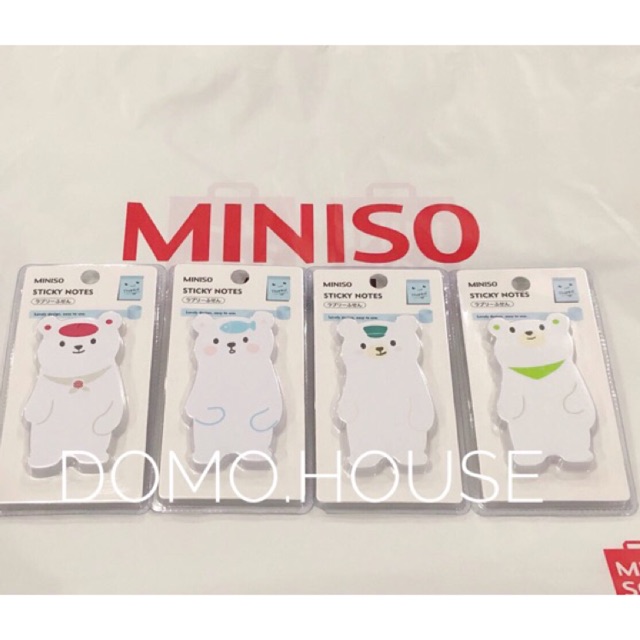 Jual MINISO STICKY NOTES POST IT BERUANG | Shopee Indonesia