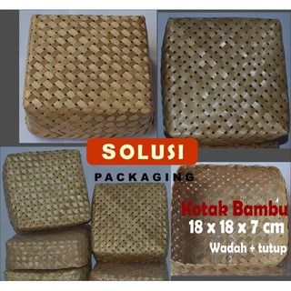 Jual KEMASAN KOTAK BAMBU SPESIAL / BESEK BAMBU / KOTAK NASI DARI BAMBU ...