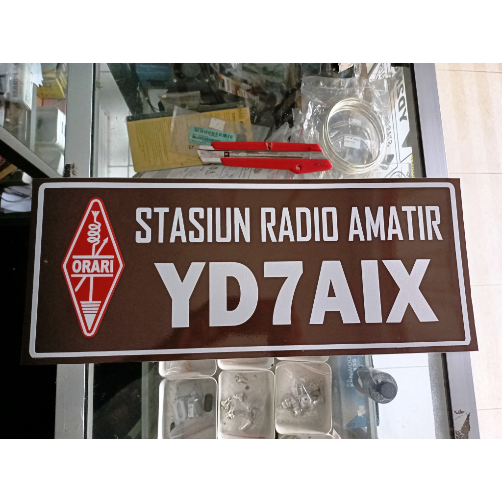 Jual STIKER ORARI DAN CALLSIGN DASAR COKLAT | Shopee Indonesia